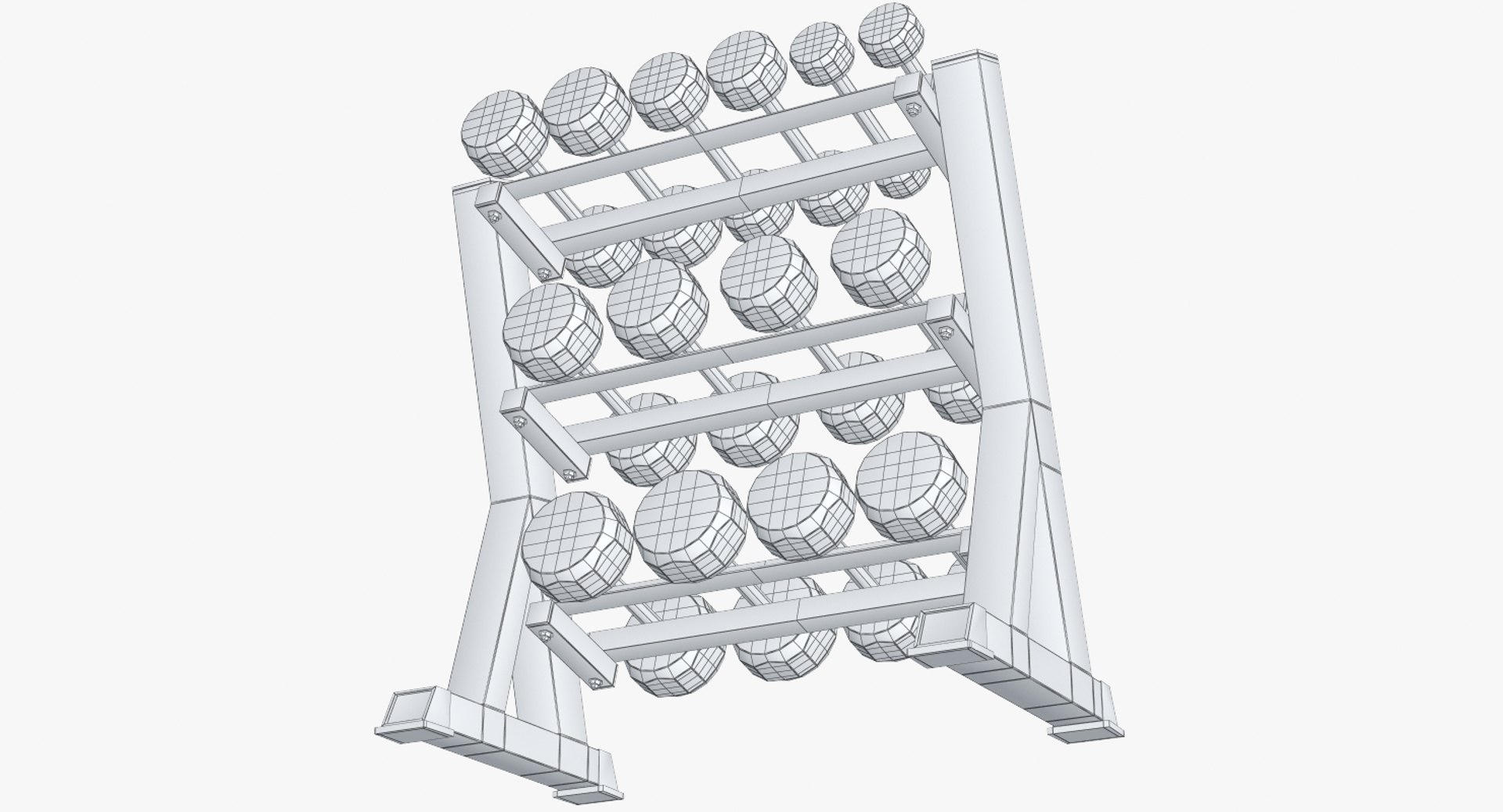 3d Weight Rack Model