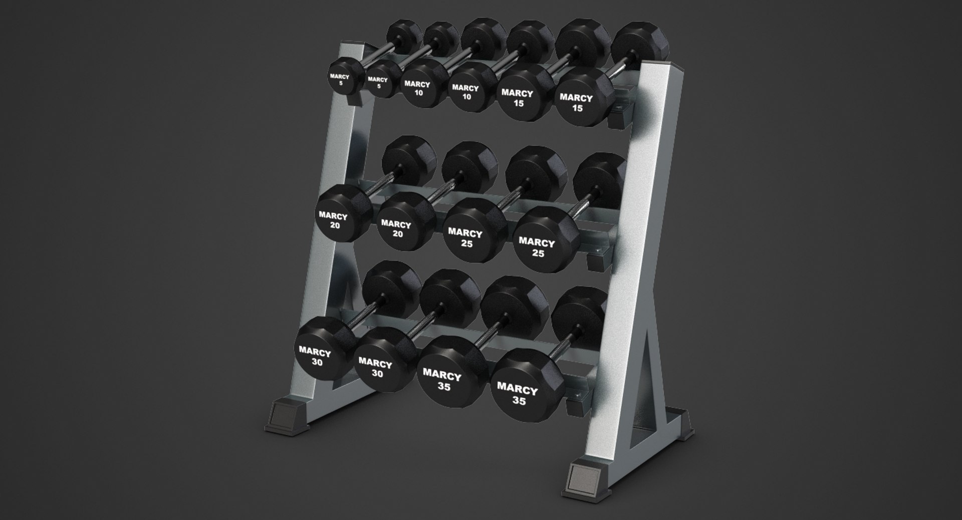 3d Weight Rack Model