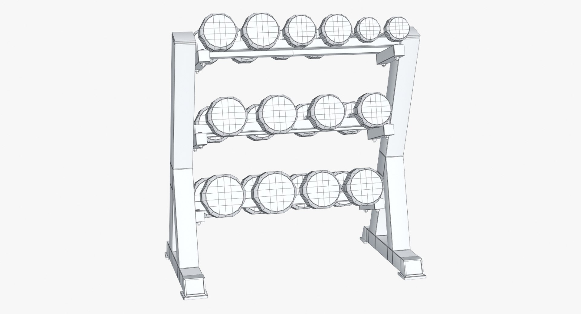 3d Weight Rack Model