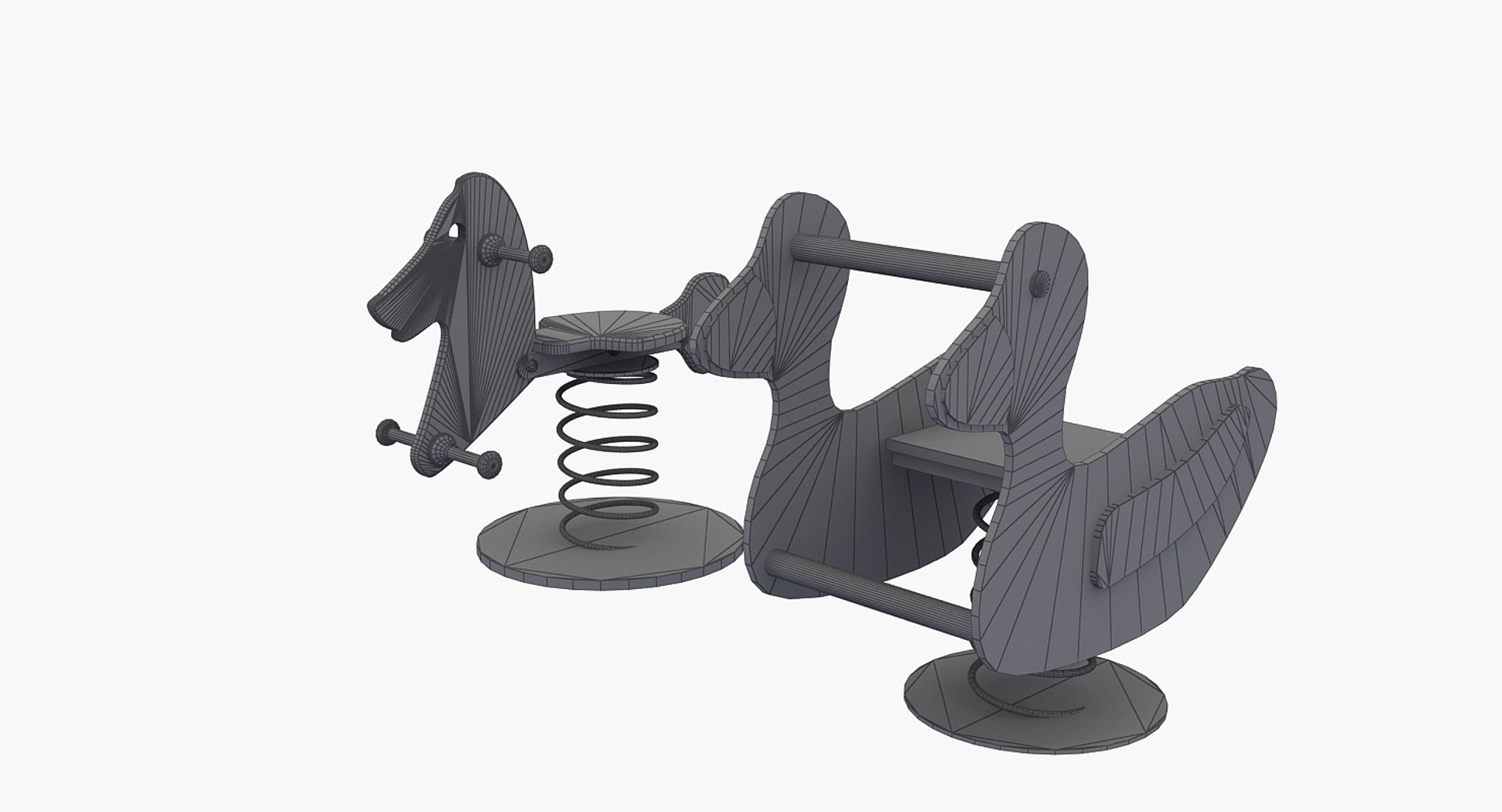 Spring swing 3D model - TurboSquid 1319467