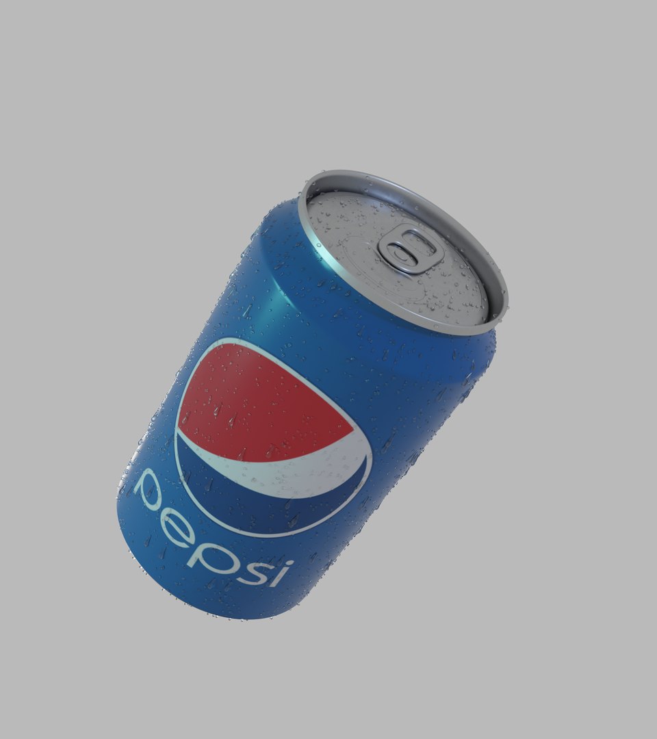 Pepsi Can with Water Droplets 3D - TurboSquid 2177234