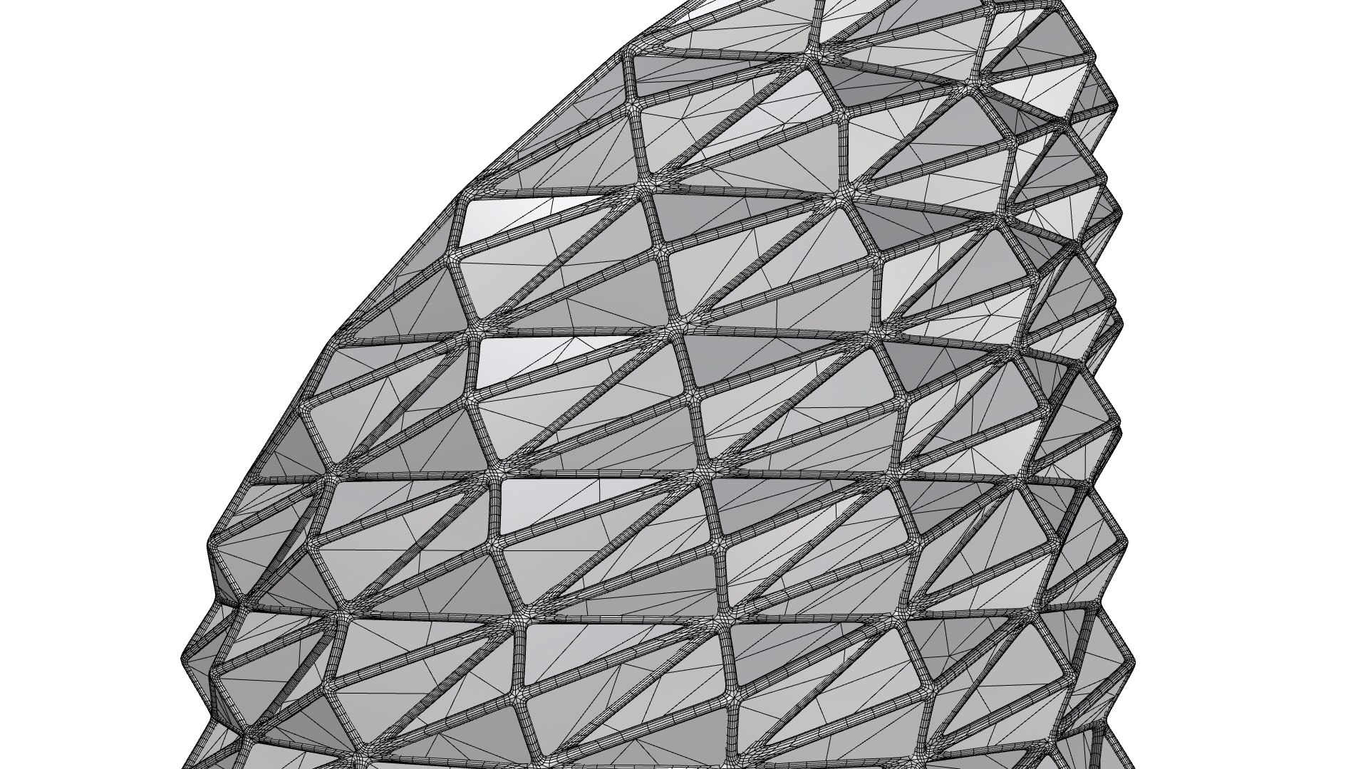 3D Pyramidal Structural SciFi Cylinder - TurboSquid 2227765