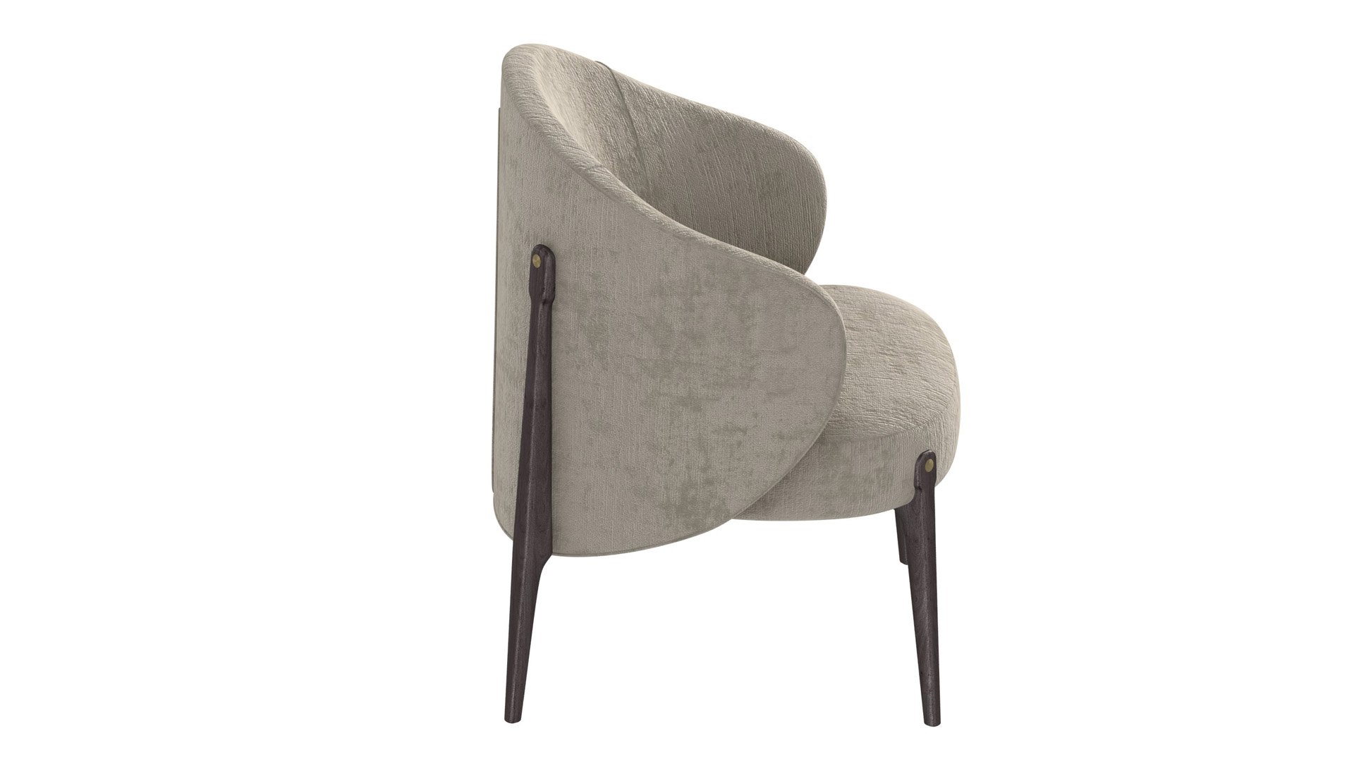 3D Model District Eight Ames Dining Chair With Armrests - TurboSquid 2031495