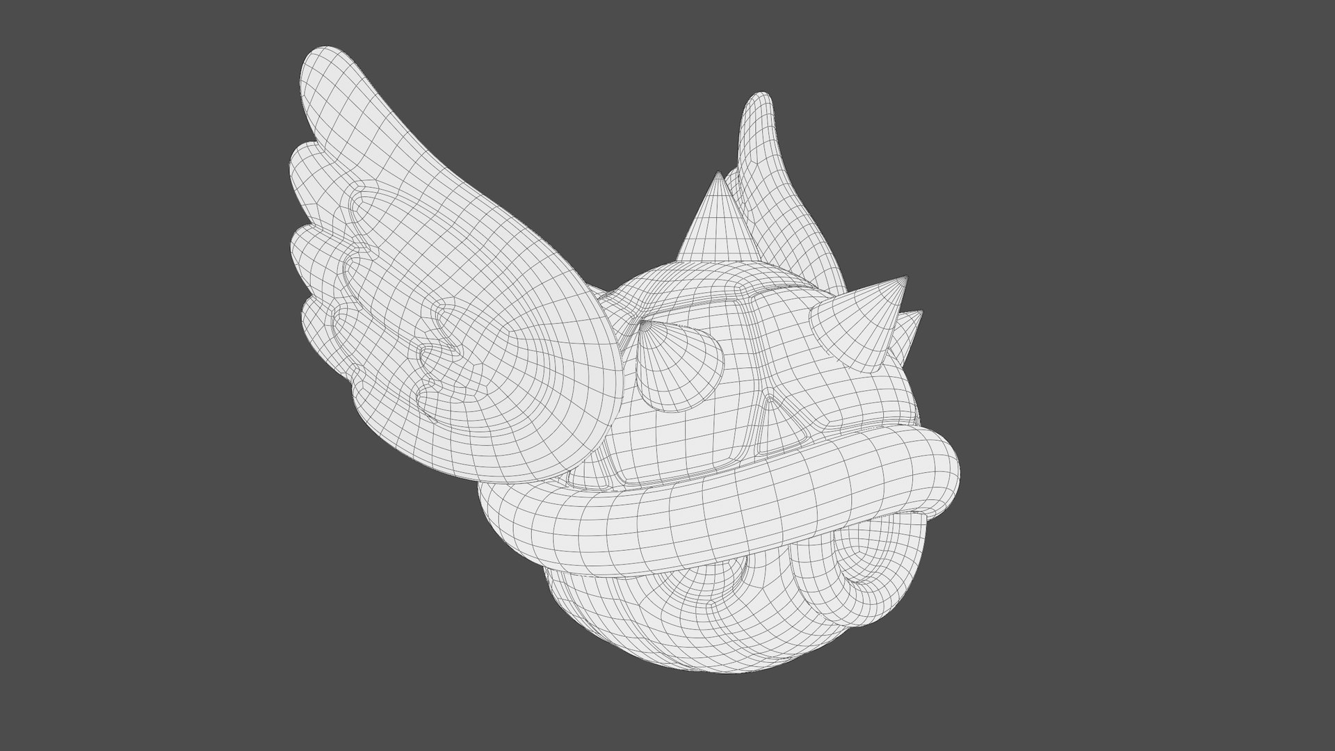 3D Mario Bros Koopa Shell Wings Blue Model - TurboSquid 2327078