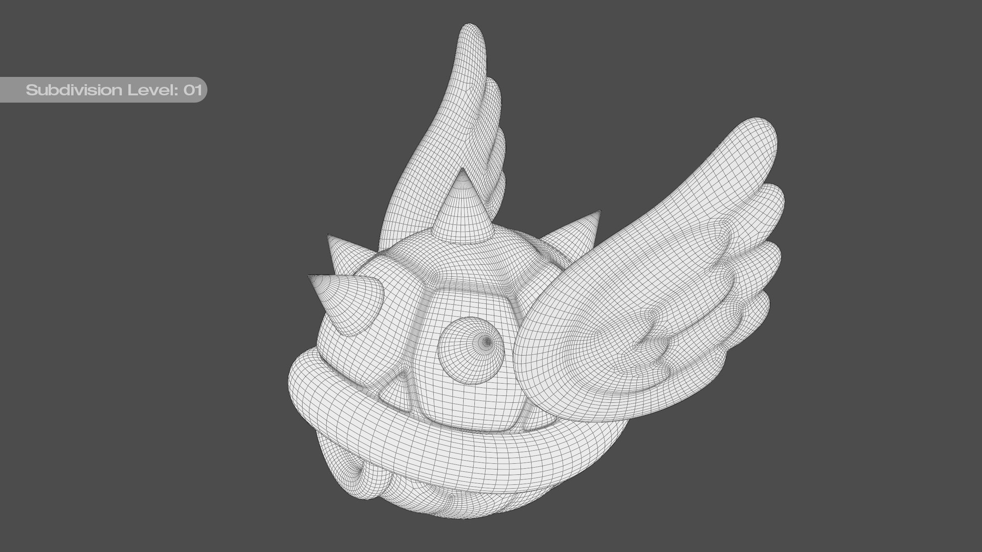 3D Mario Bros Koopa Shell Wings Blue Model - TurboSquid 2327078