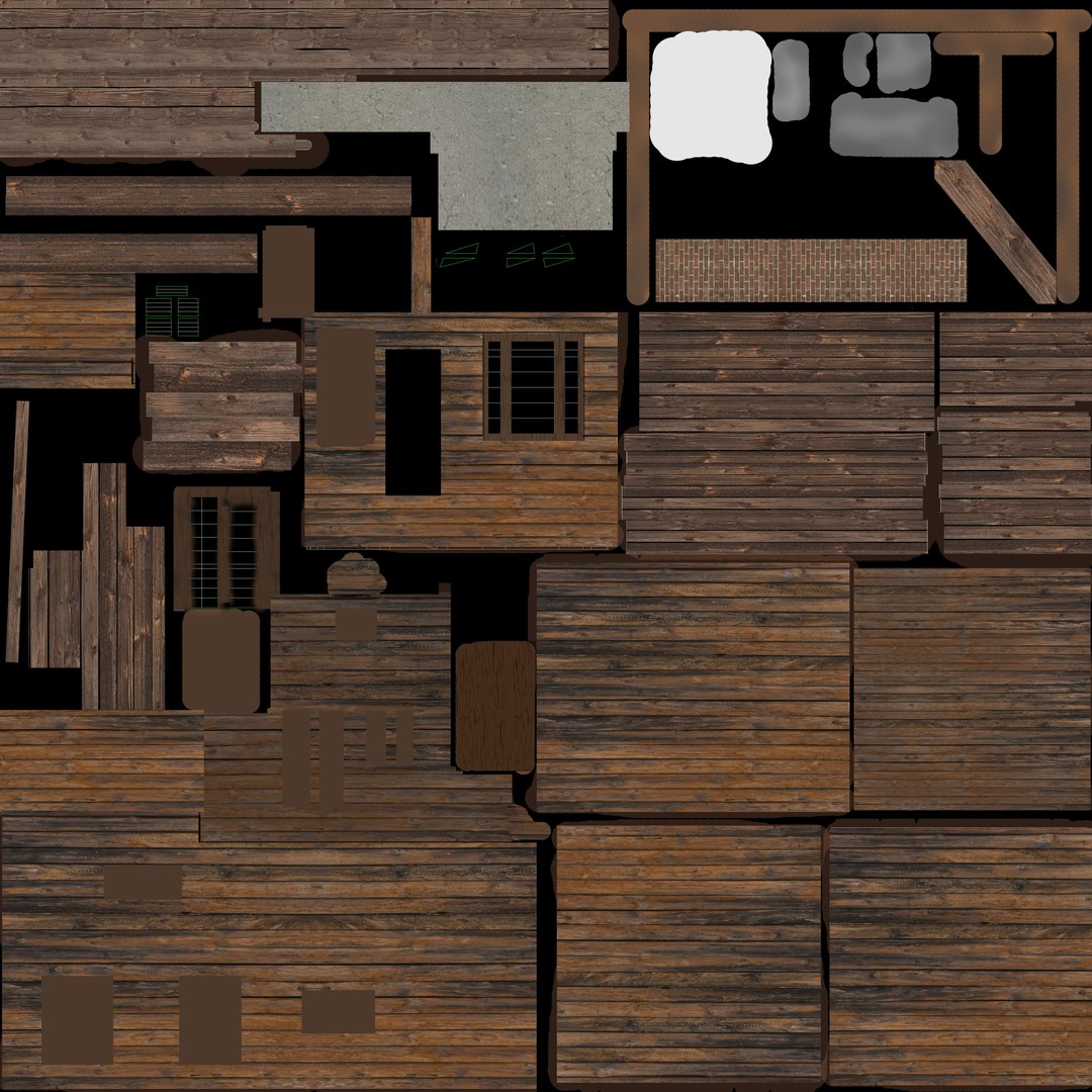 3ds Max Wood House