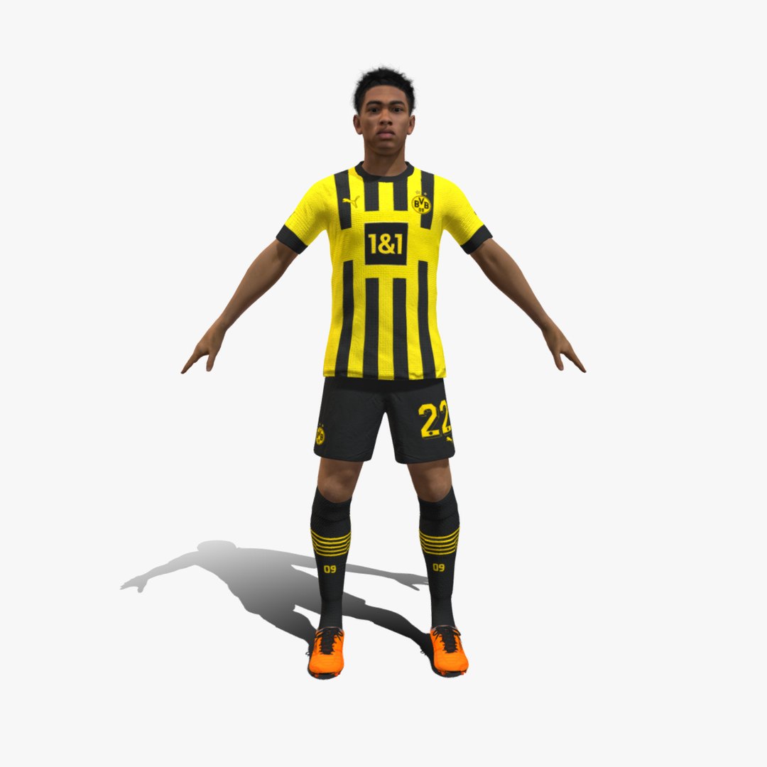 3D model Rigged Jude Bellingham Borussia Dortmund 2023 - TurboSquid 2069099