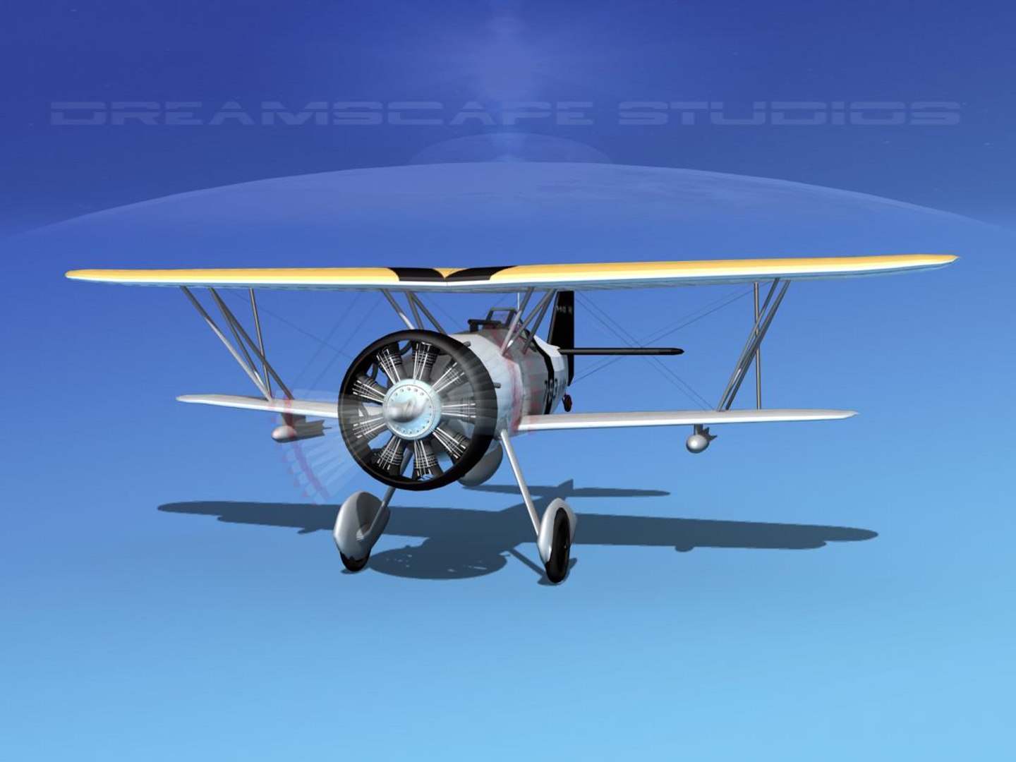 3d curtiss fighter goshawk