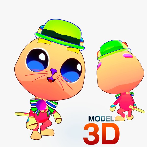 CARTOON 3D 2D ASPECT3D模型 - TurboSquid 2094735