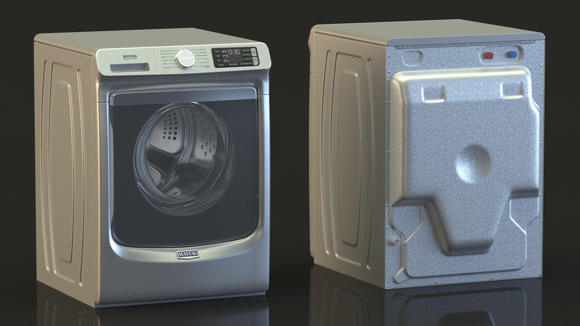 Front Load Washing Machine Maytag Metal 3D Model - TurboSquid 2063610