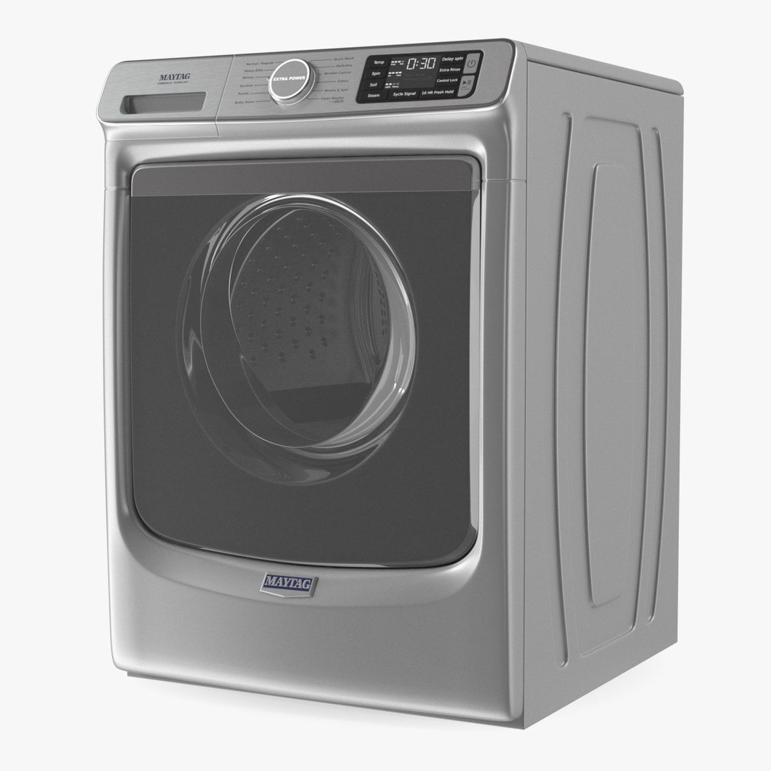 Front Load Washing Machine Maytag Metal 3D model - TurboSquid 2063610