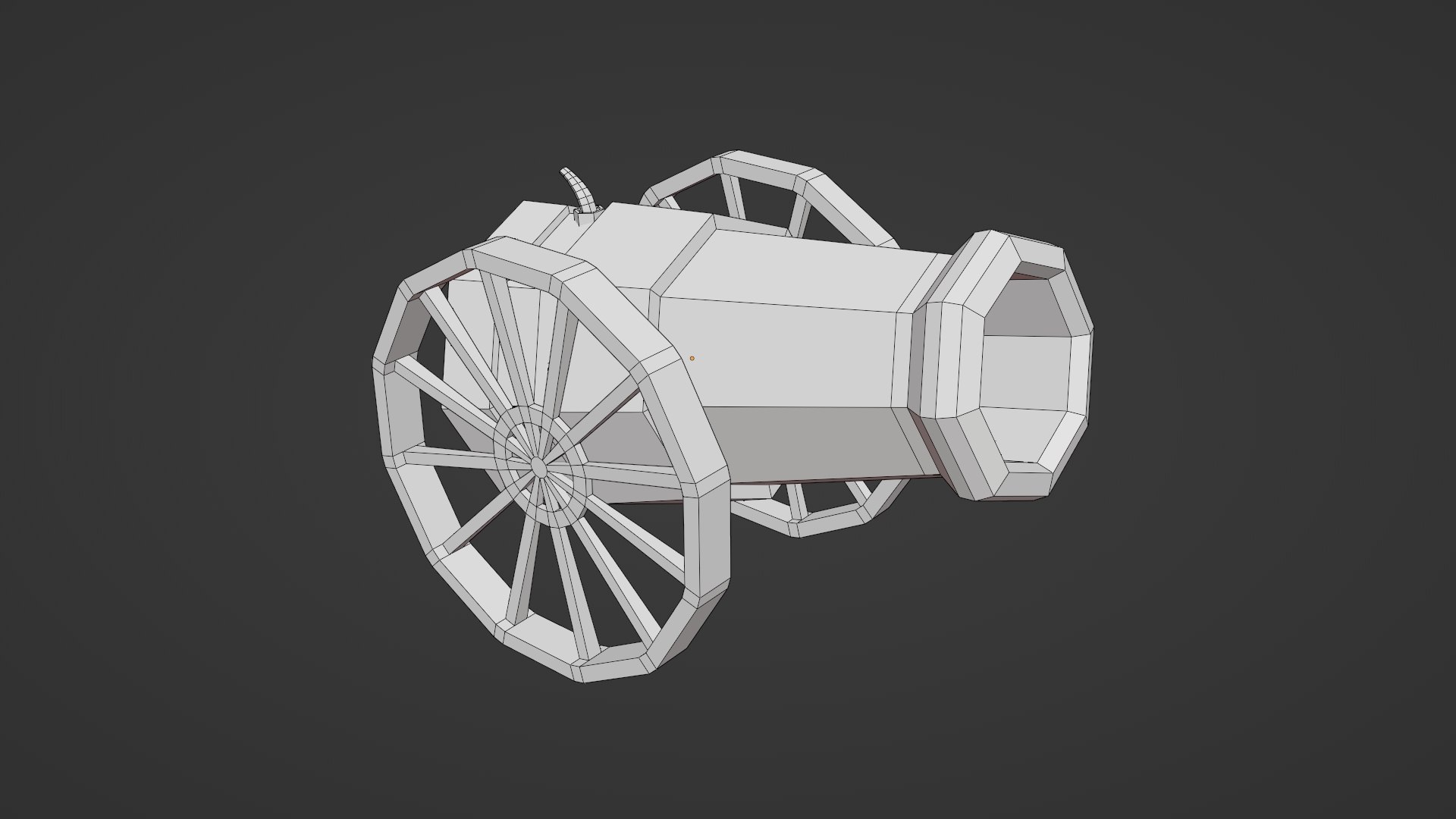 3D Low Poly Western Cannon - TurboSquid 2110758