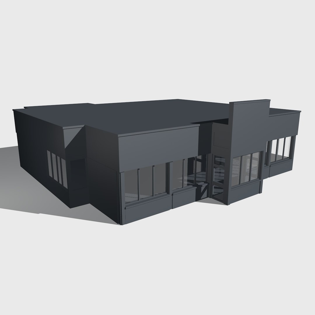 3D Fast Food Building - TurboSquid 1262235