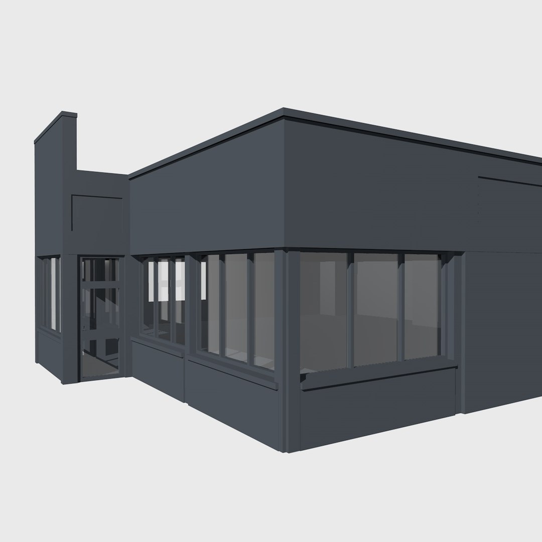 3D Fast Food Building - TurboSquid 1262235