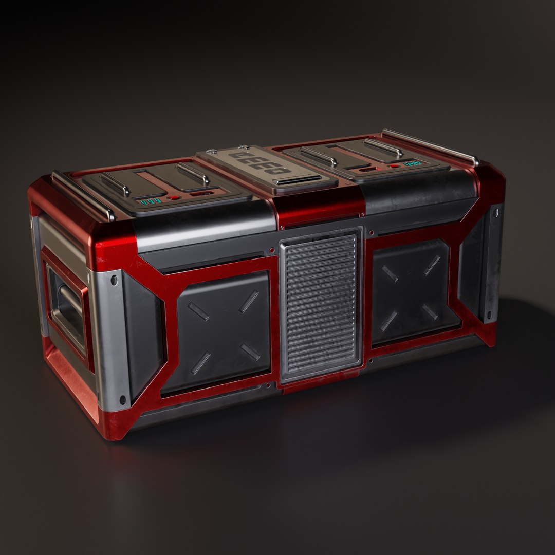 3D Model Sci-Fi Ammo Box - TurboSquid 2051131