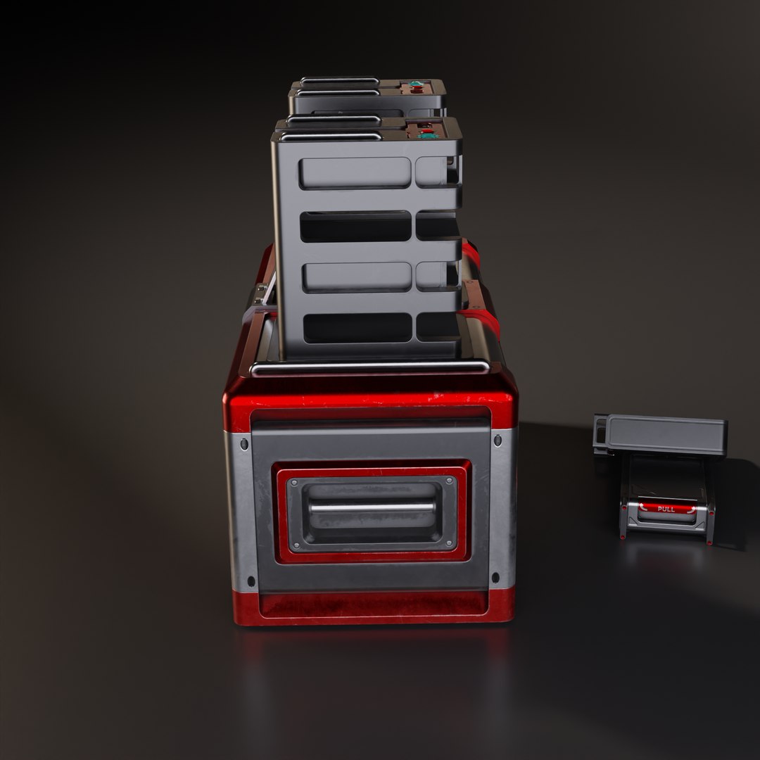 3D Model Sci-Fi Ammo Box - TurboSquid 2051131