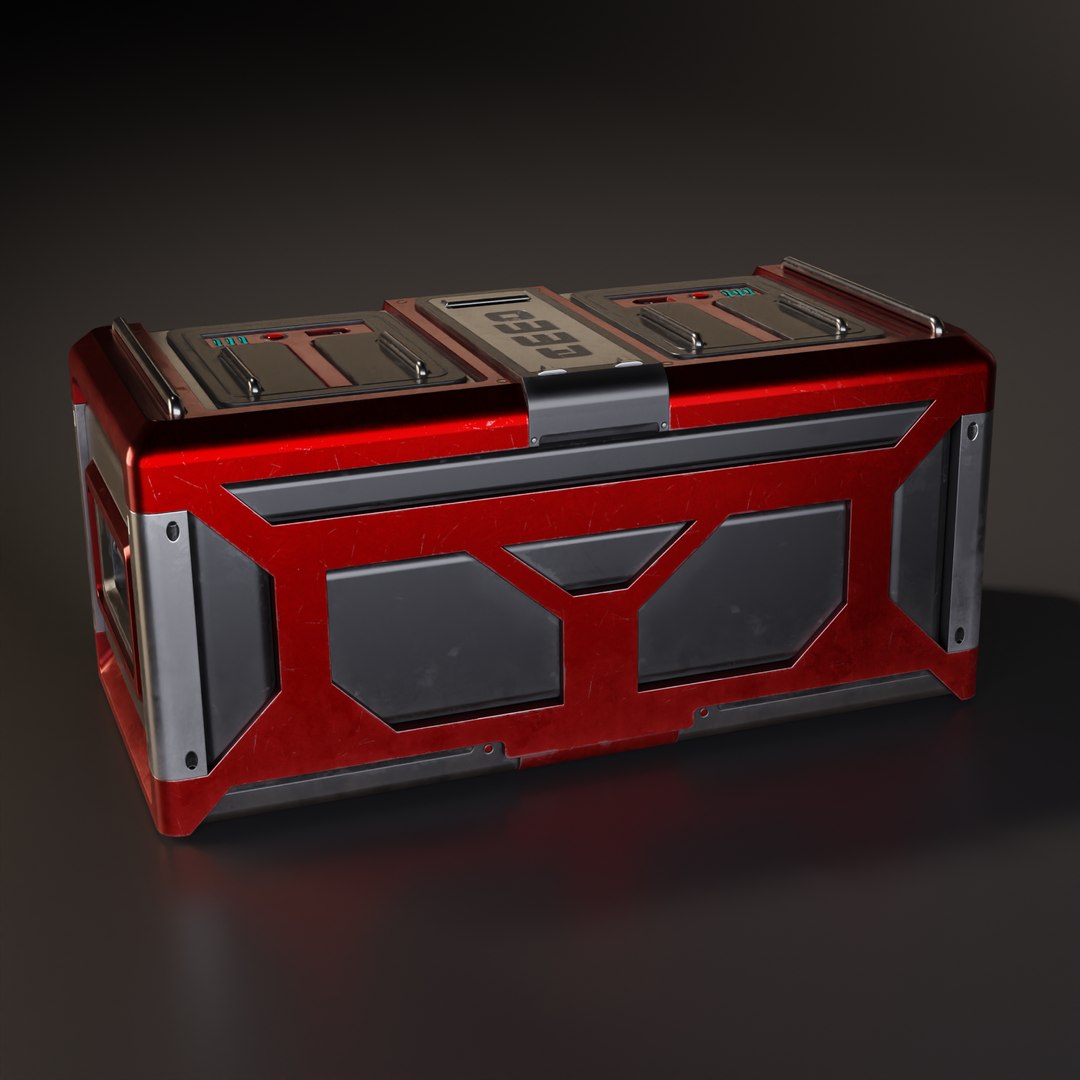 3D Model Sci-Fi Ammo Box - TurboSquid 2051131