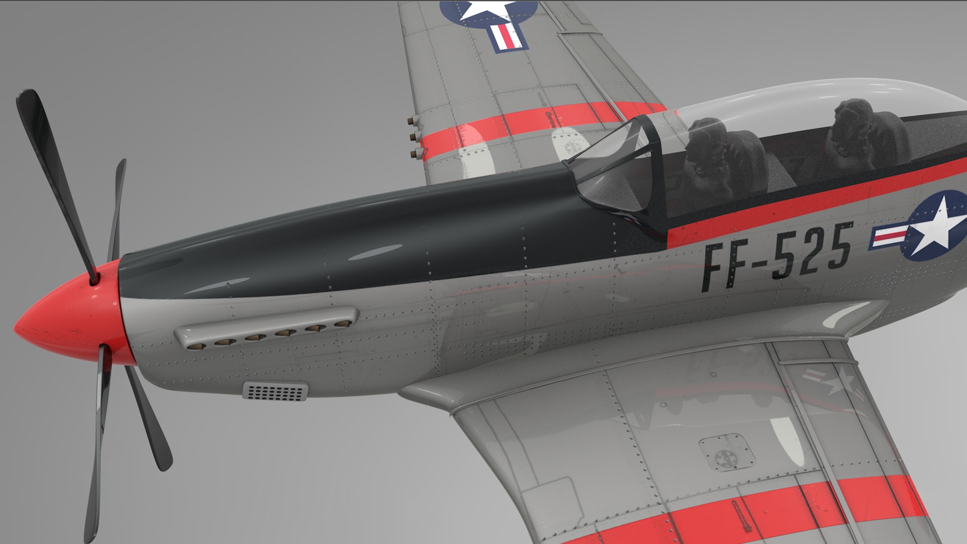 Ff-525 north american p-51 mustang 3D - TurboSquid 1542618