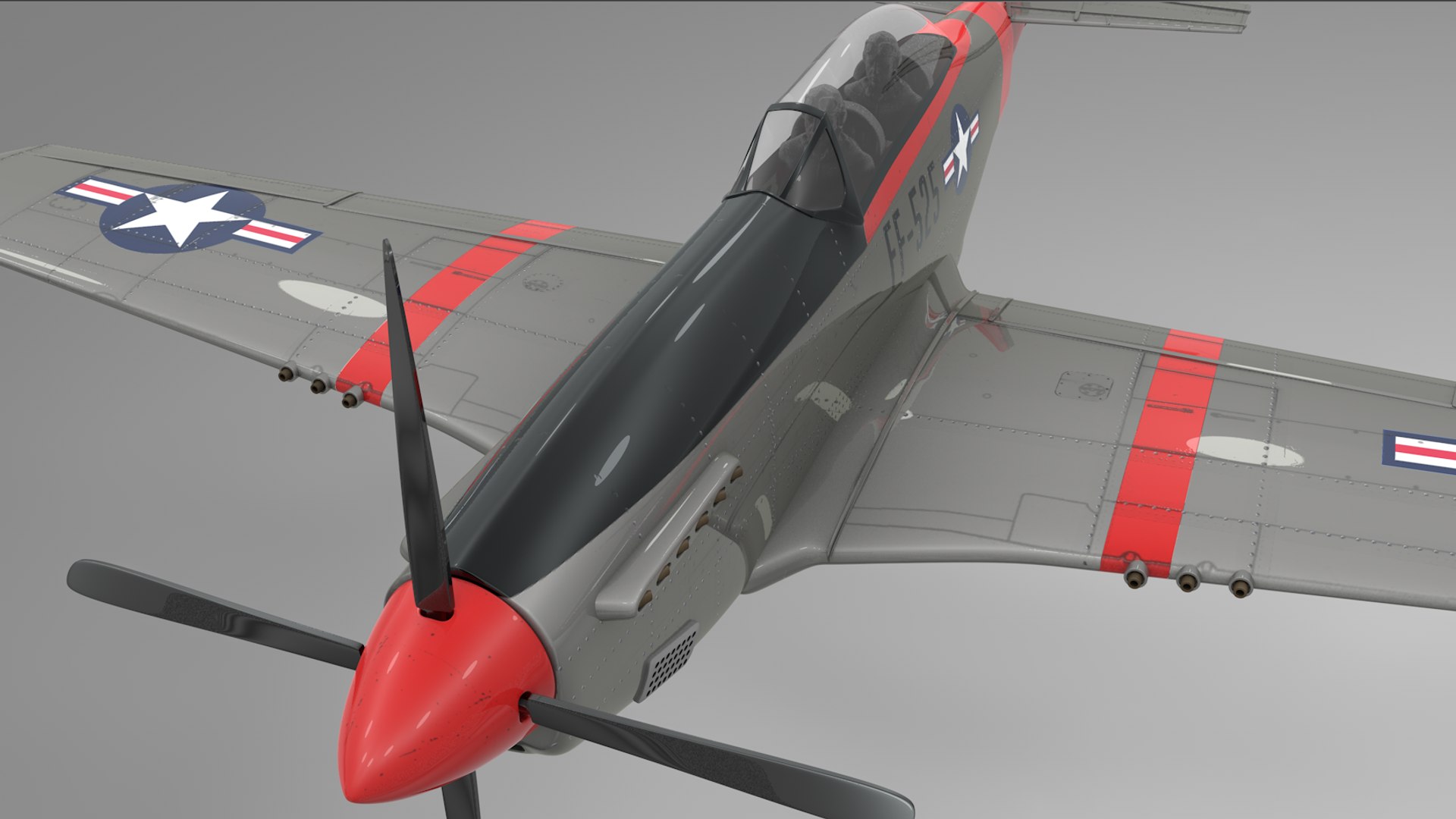 Ff-525 north american p-51 mustang 3D - TurboSquid 1542618