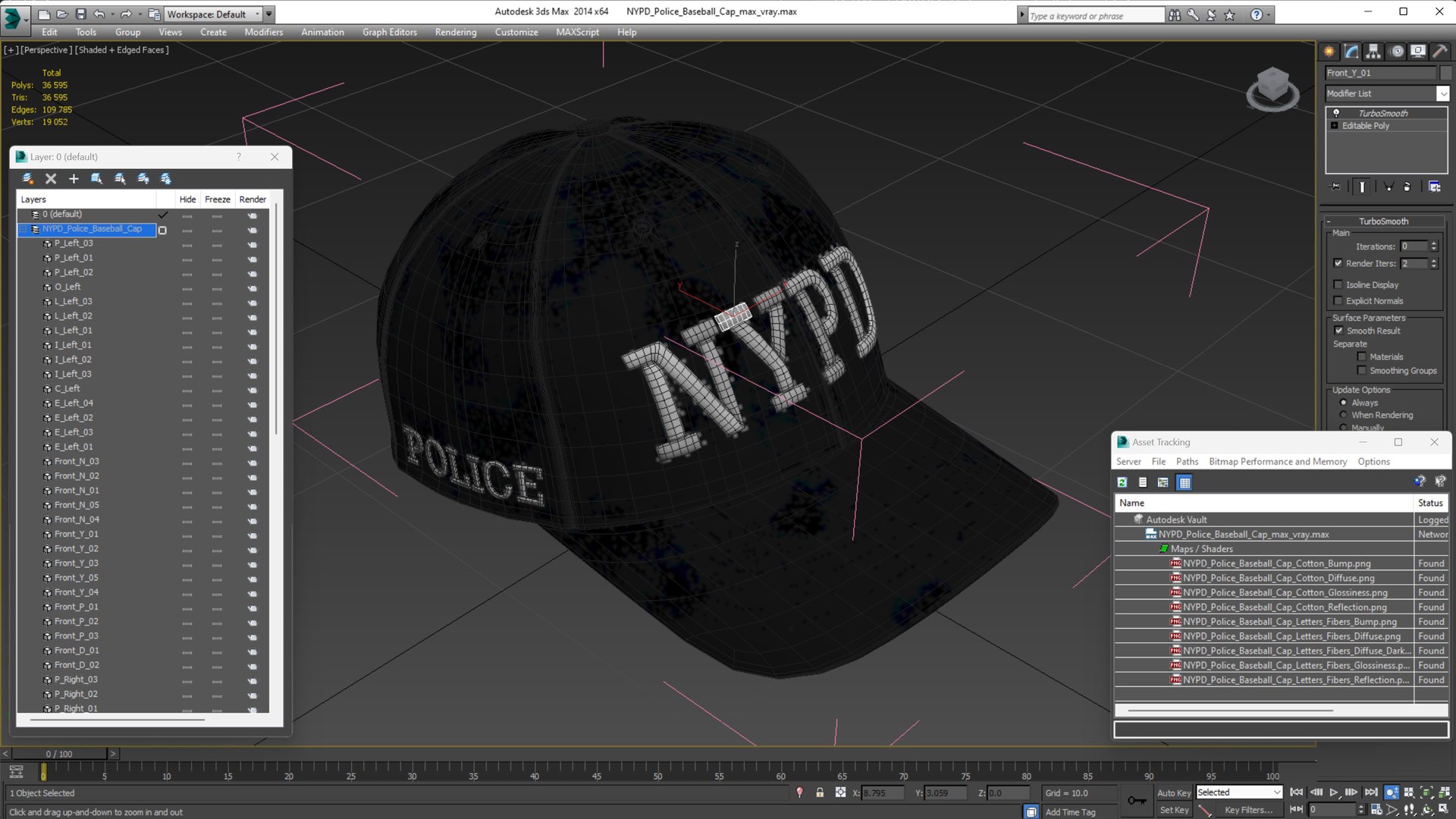 3D NYPD Police Baseball Cap - TurboSquid 2236990