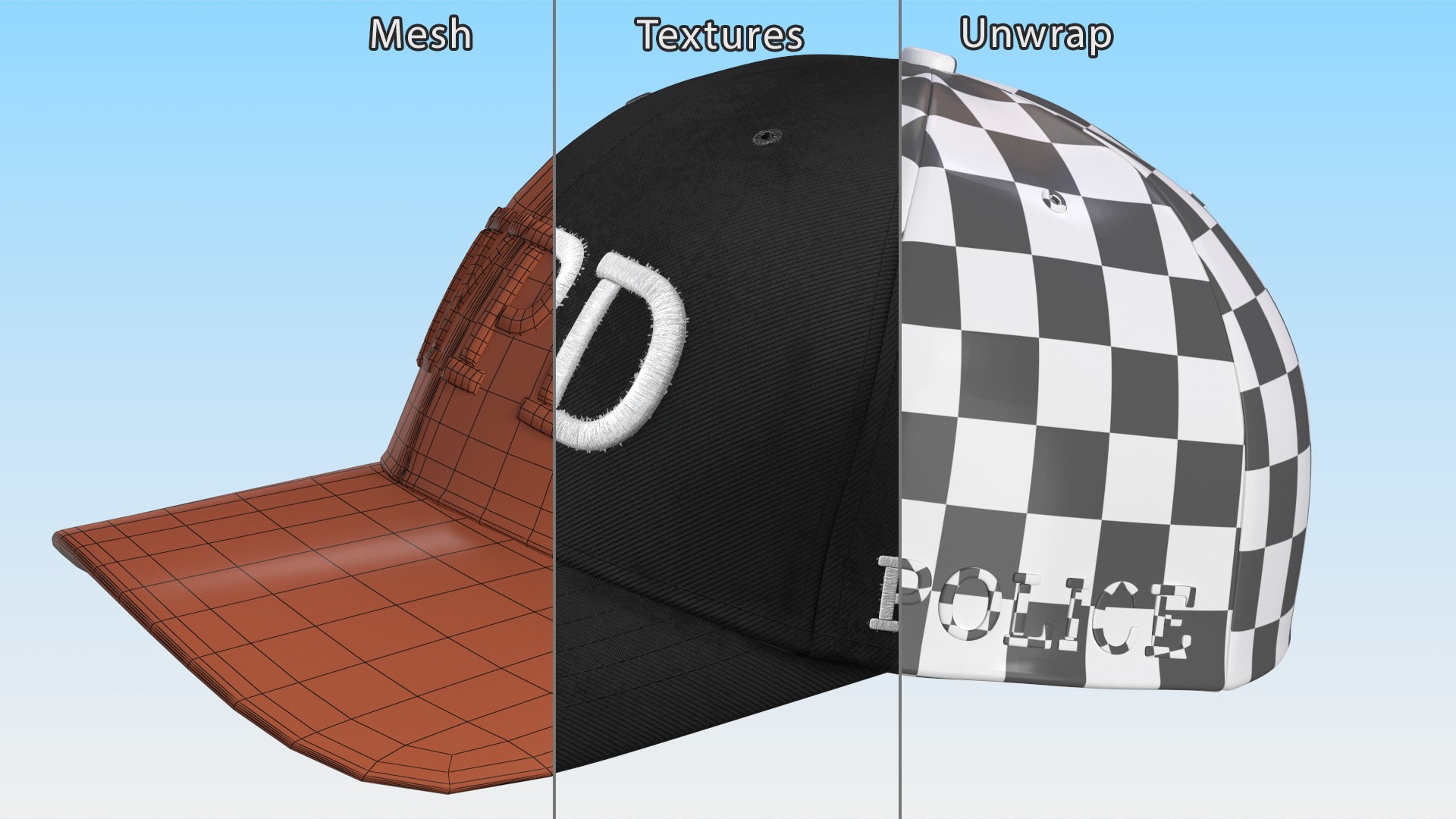 3D NYPD Police Baseball Cap - TurboSquid 2236990