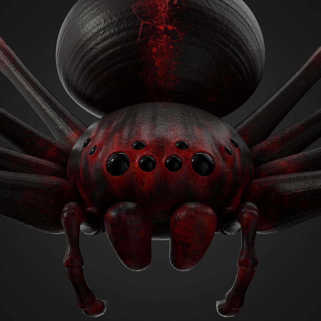 3D 8k Pbr Spider - TurboSquid 1648375