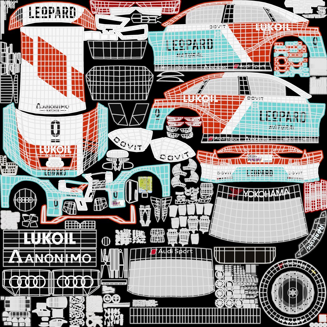 3D audi rs3 lms tcr model - TurboSquid 1346868