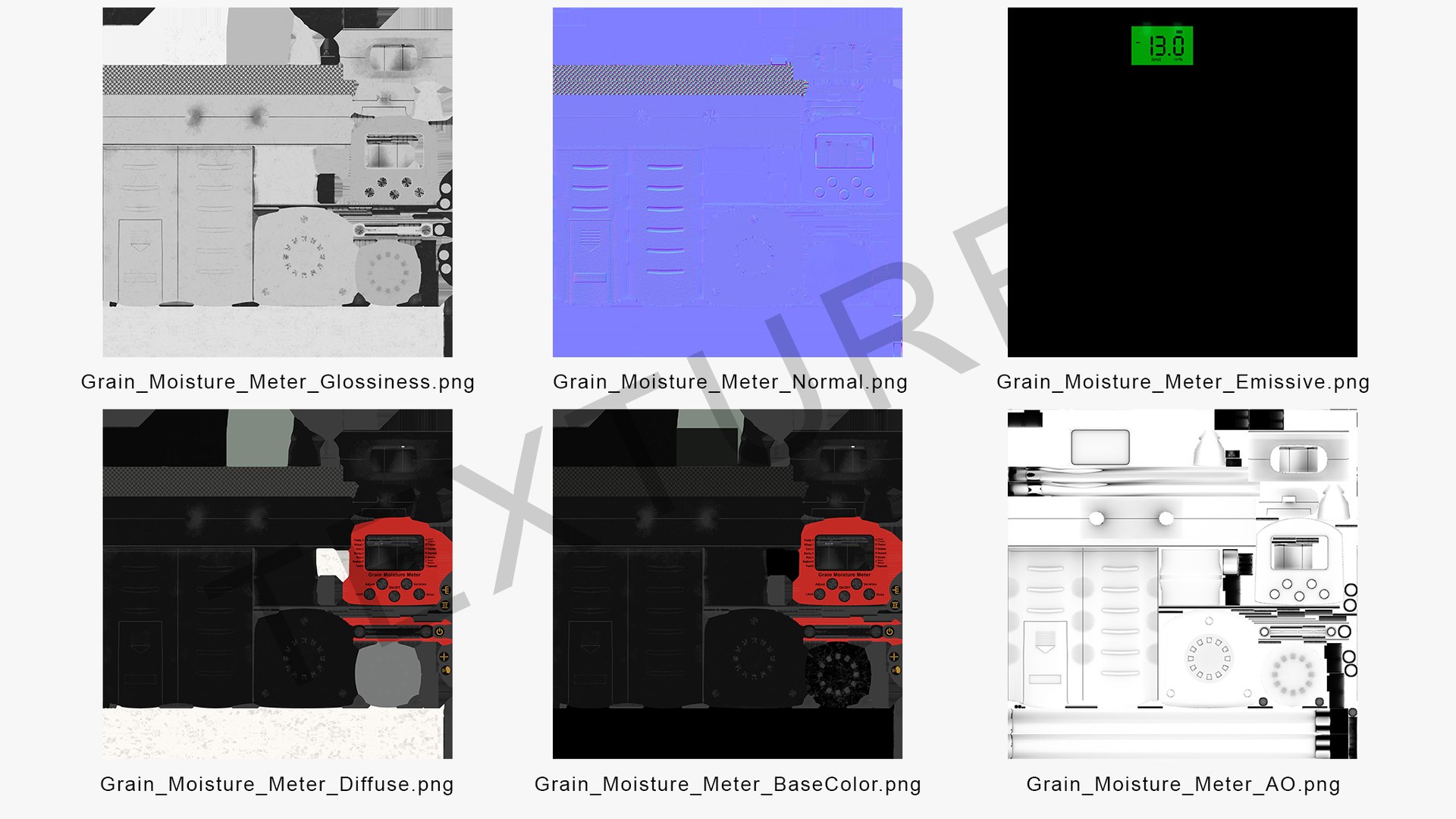 Generic Grain Moisture Meter ON 3D Model - TurboSquid 2104796