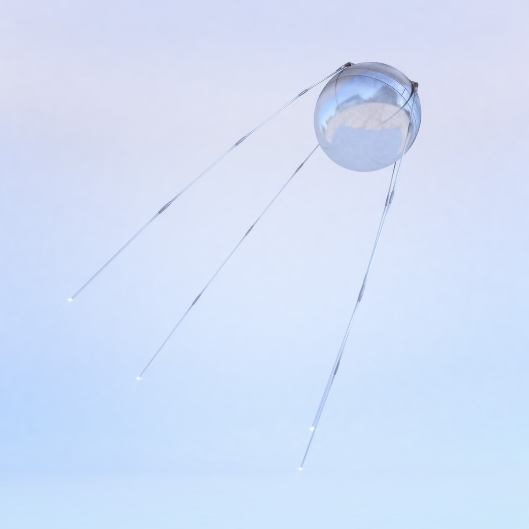 3D Sputnik L Satellite Model - TurboSquid 1343928