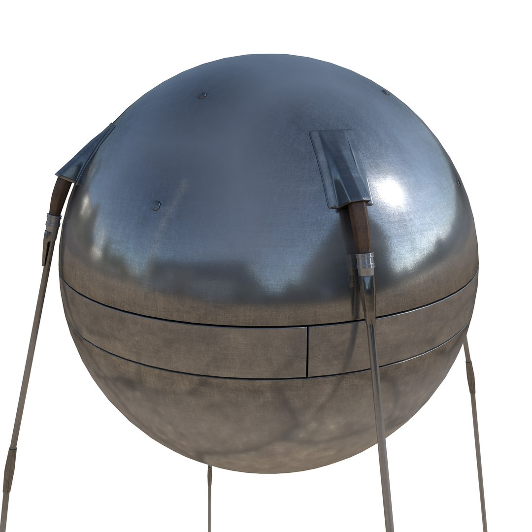 3D sputnik l satellite model - TurboSquid 1343928