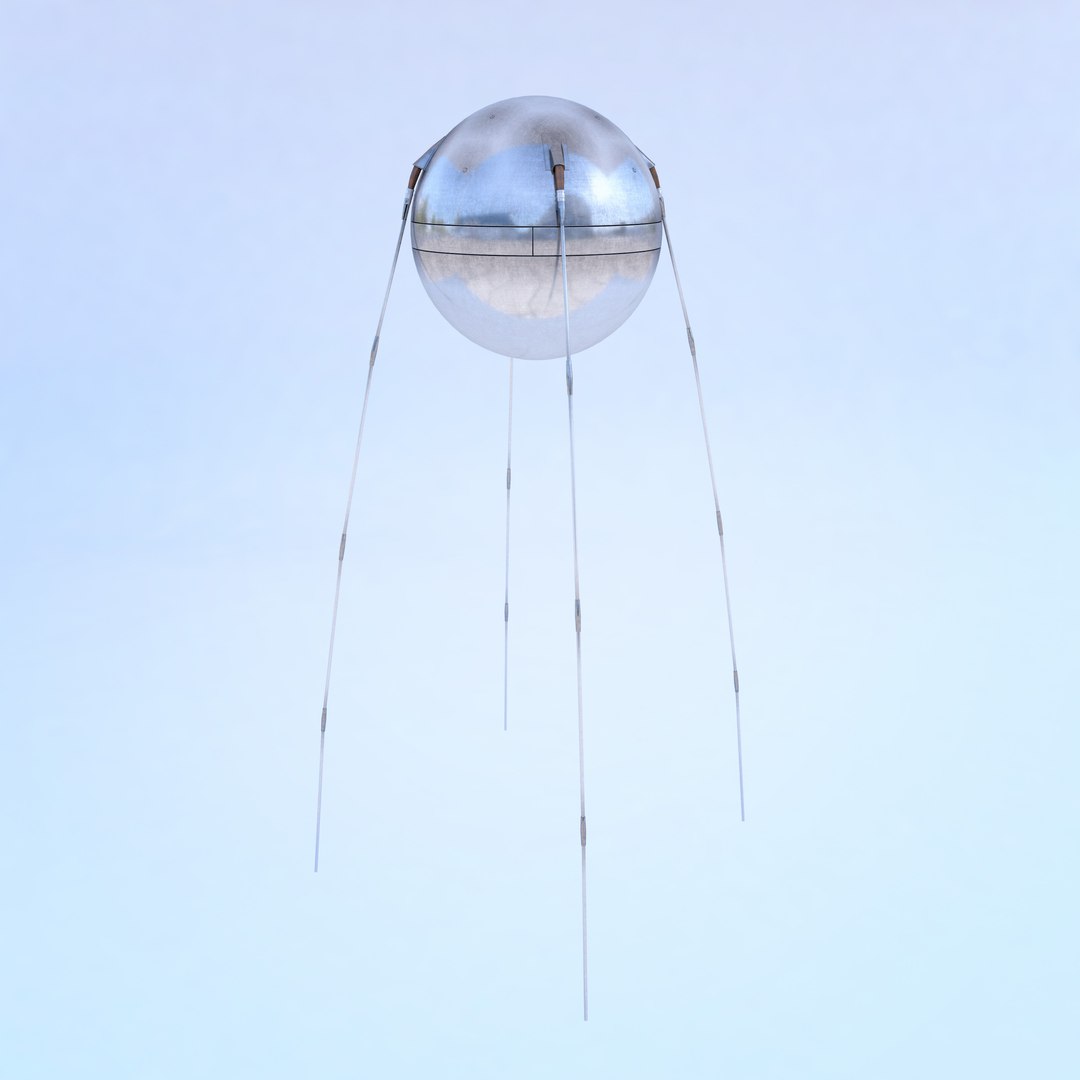 3D Sputnik L Satellite Model - TurboSquid 1343928