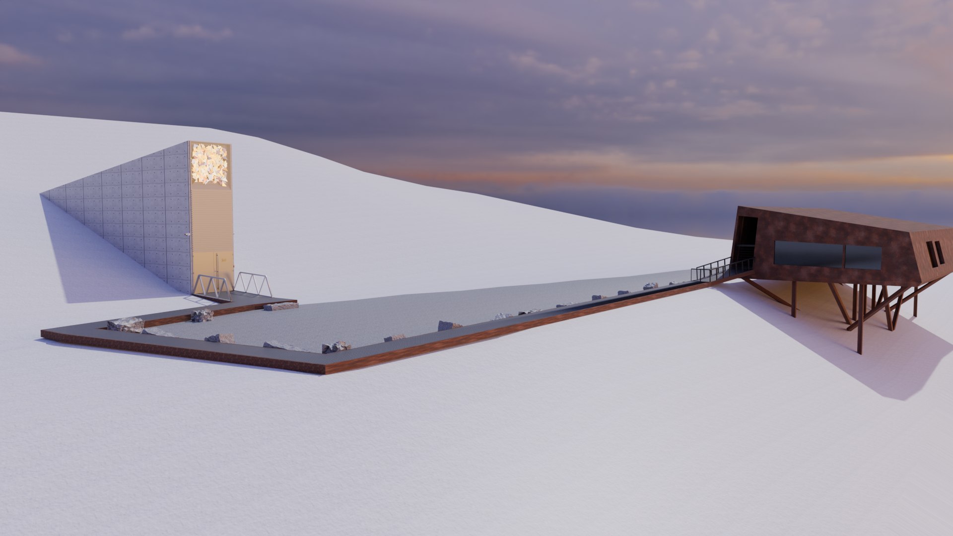 Svalbard Global Seed Vault Model - TurboSquid 2235795