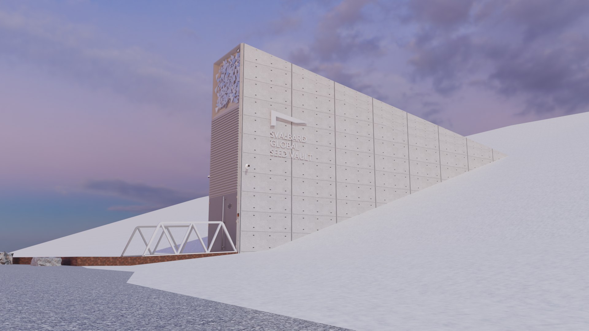 Svalbard Global Seed Vault Model - TurboSquid 2235795