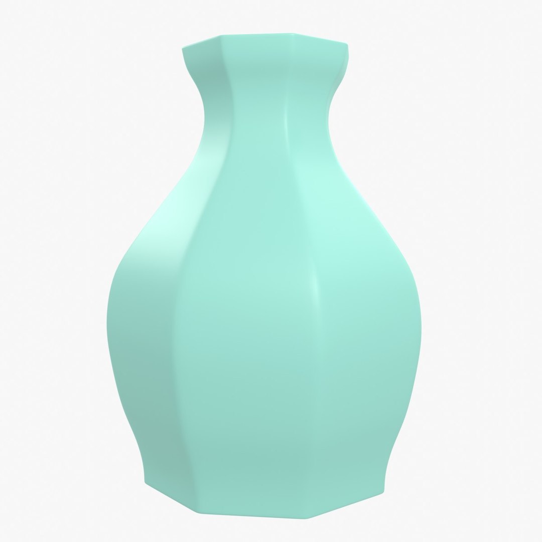 Octagonal Vase 3D - TurboSquid 2058305