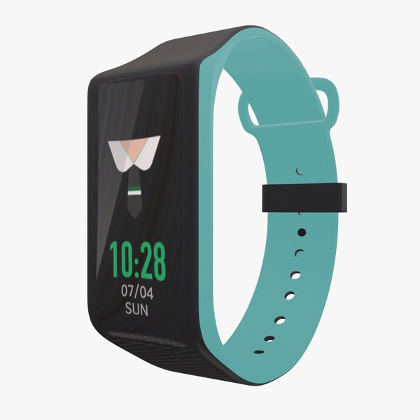 Titan Reflex Dual Toned Smart Band - Turquoise 3D 모델 - TurboSquid 1945552