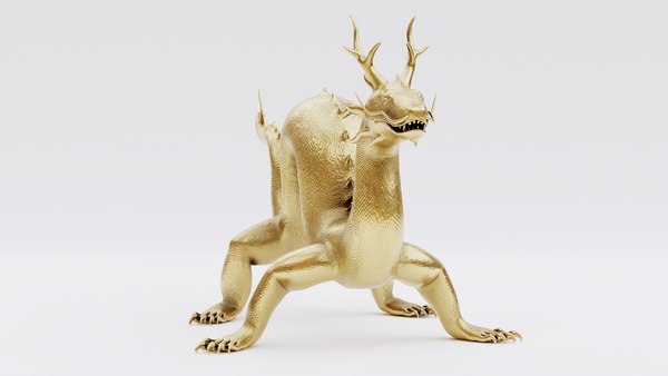 차이니즈 드래곤 골드 3D 모델 - TurboSquid 1996159