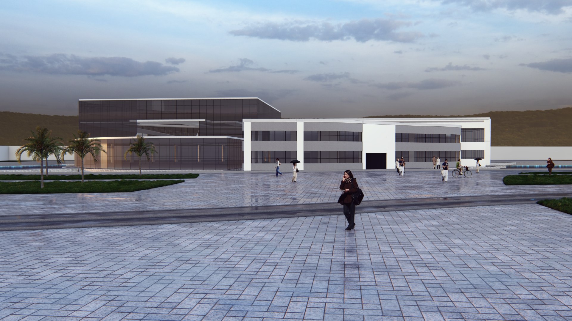 Museum Facade Environment 2D Drawing 3D - TurboSquid 2361786