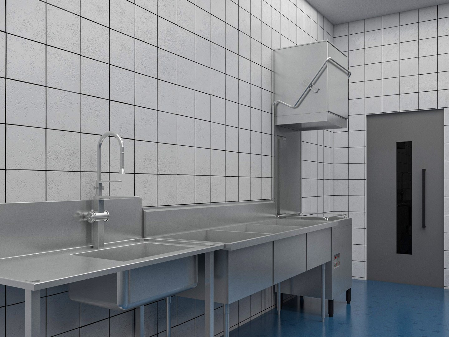 3D Commercial Kitchen 4 - TurboSquid 2094525