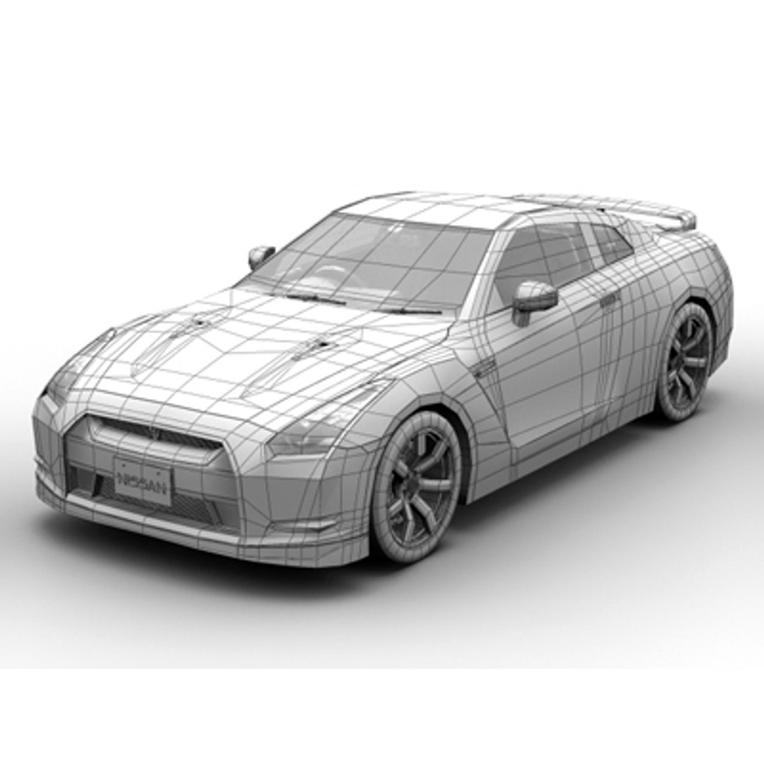 2008 Nissan Gt-r 3d Model