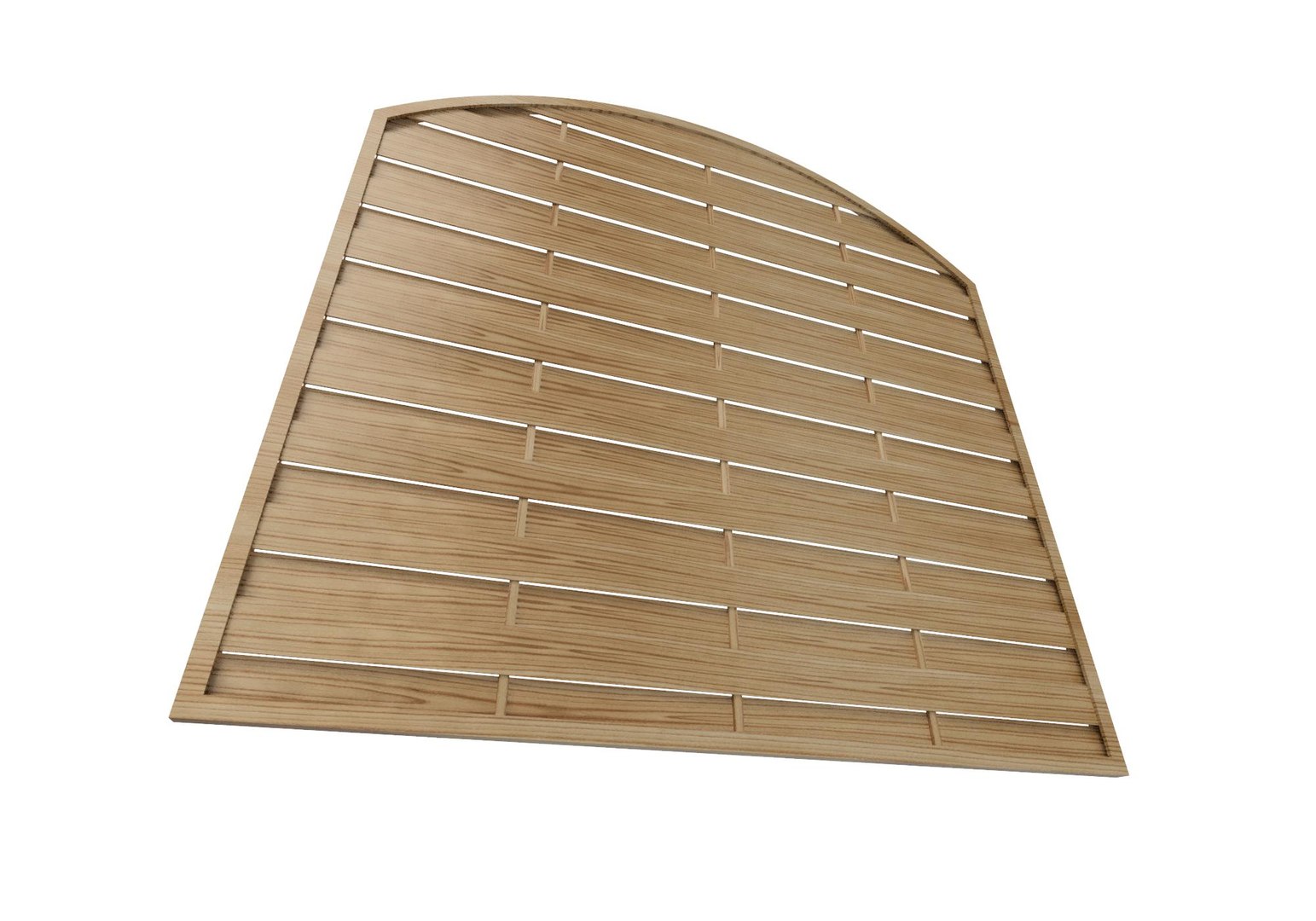 Arc wooden fence 3D - TurboSquid 1967964