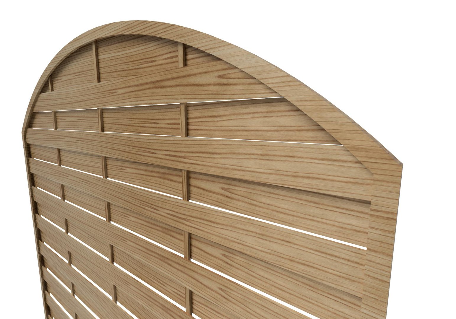 Arc wooden fence 3D - TurboSquid 1967964