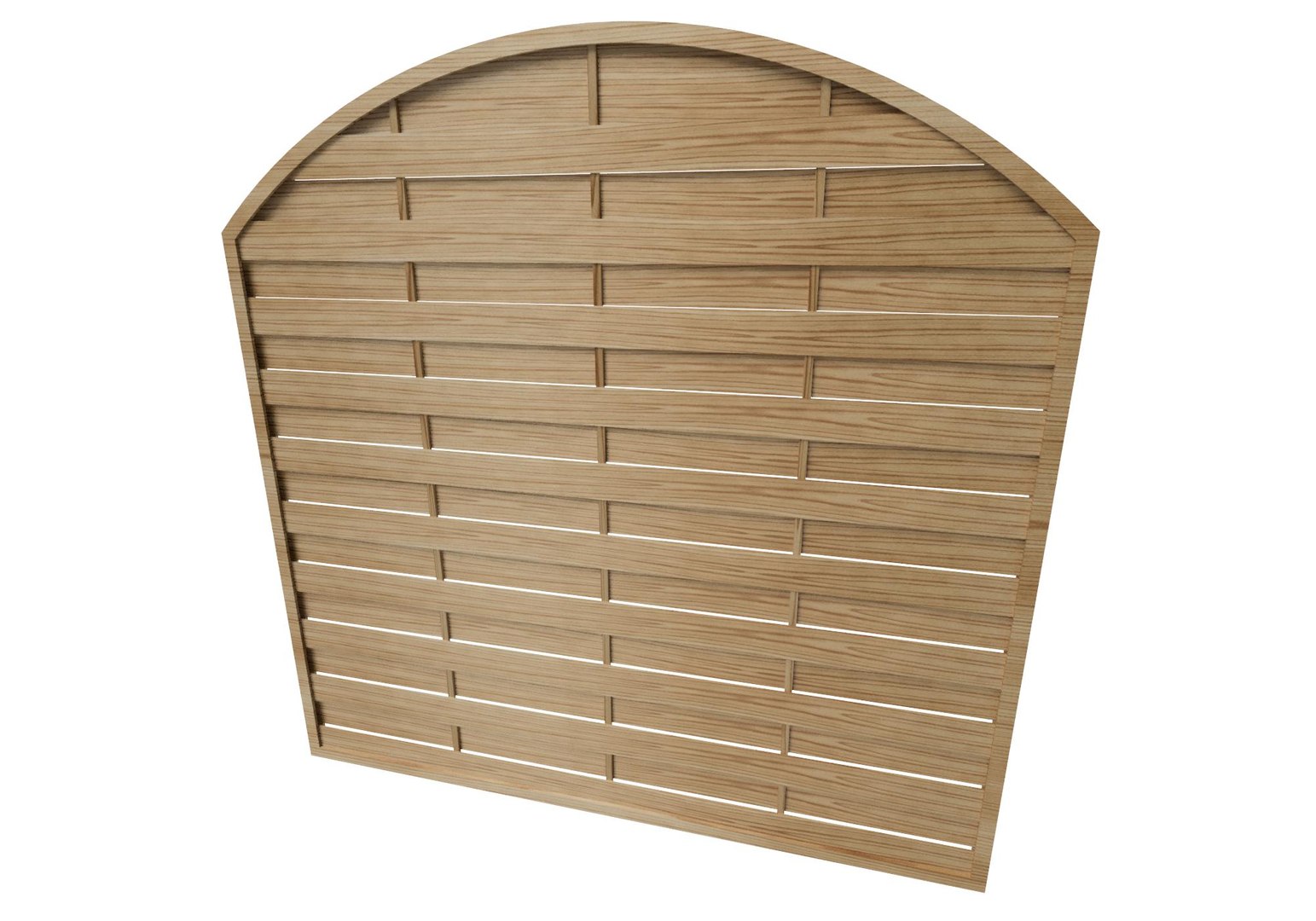 Arc wooden fence 3D - TurboSquid 1967964
