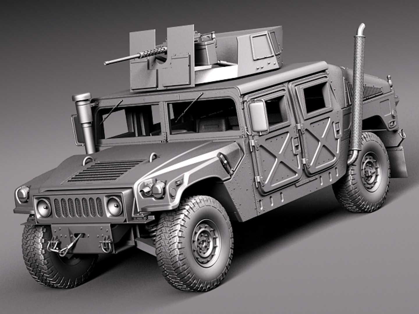 2010 Suv Military Vechicle 3d Model