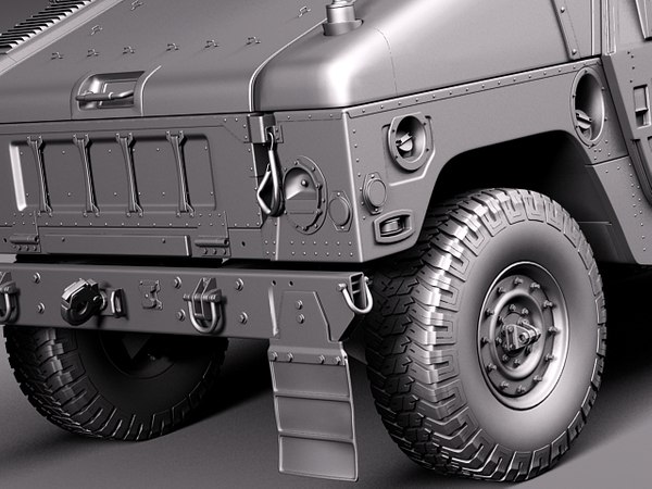 modelo 3d HMMWV Humvee Hummer Military Vechicle - TurboSquid 754665