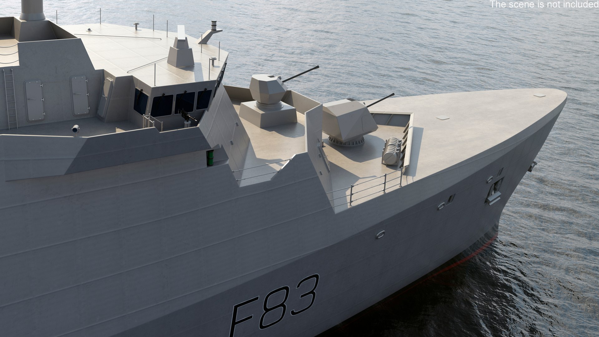 3D Frigate Type 31 Polish Navy - TurboSquid 2314083