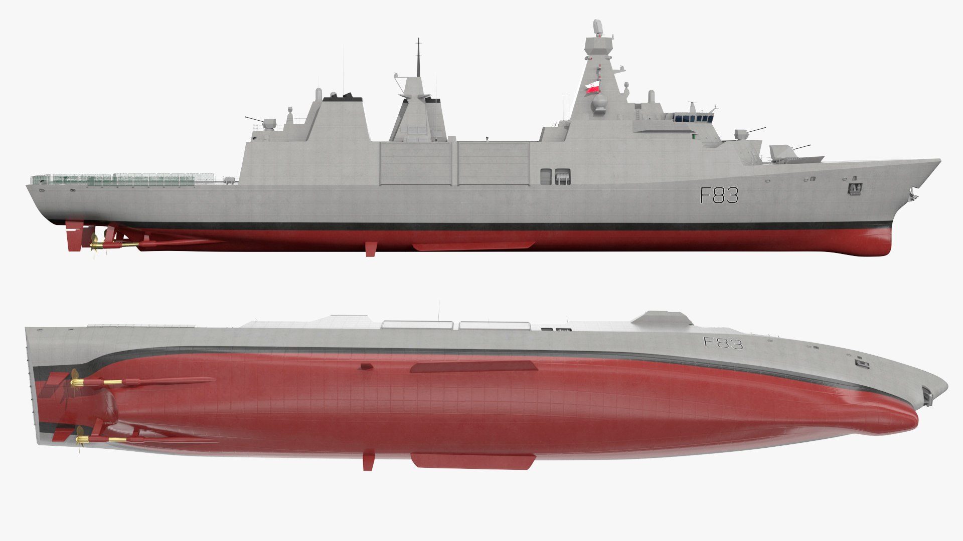 3D Frigate Type 31 Polish Navy - TurboSquid 2314083