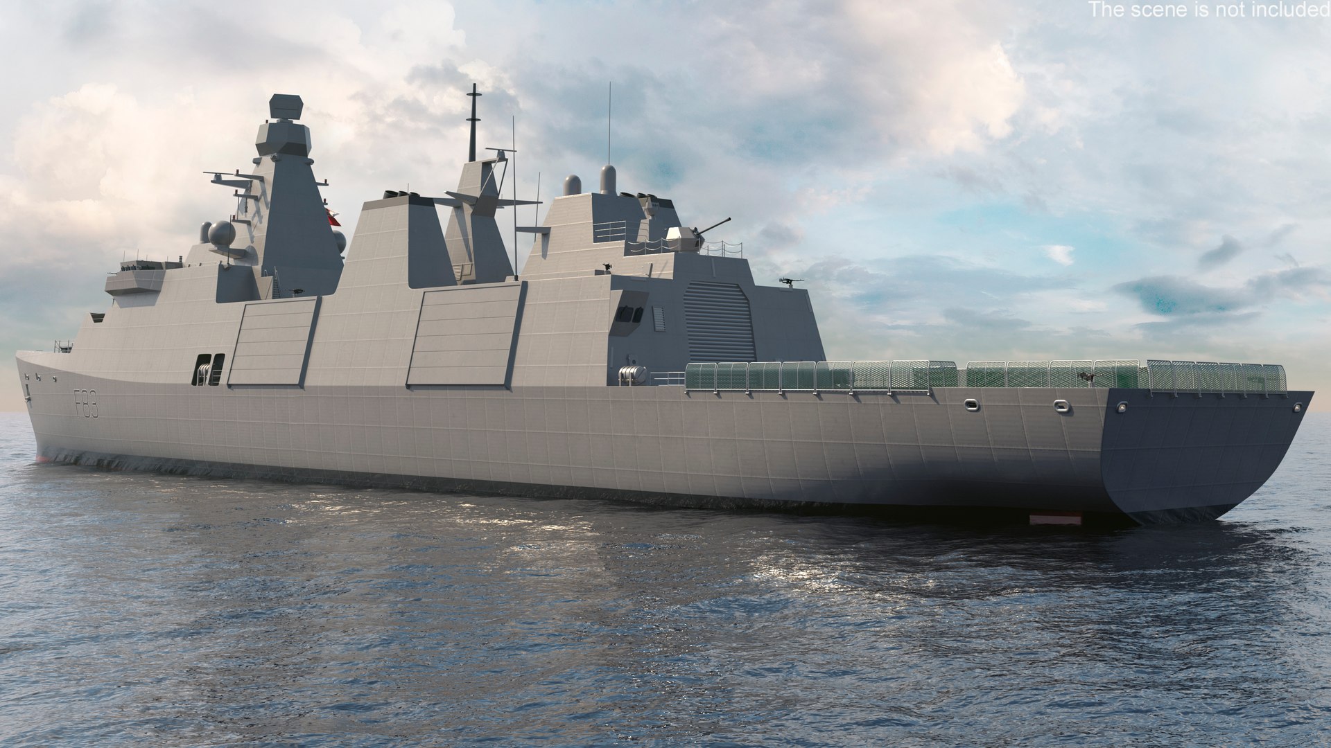 3D Frigate Type 31 Polish Navy - TurboSquid 2314083