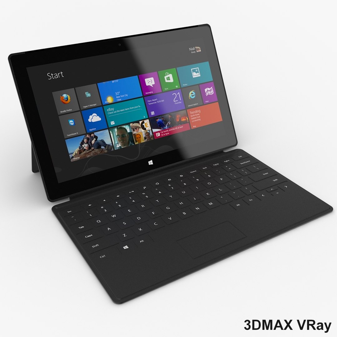 Microsoft Surface Pro 3d Obj