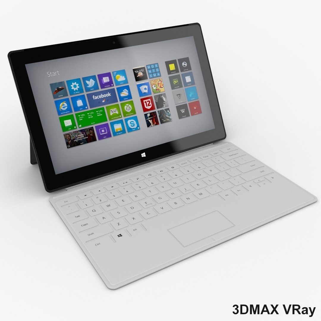 Microsoft Surface Pro 3d Obj