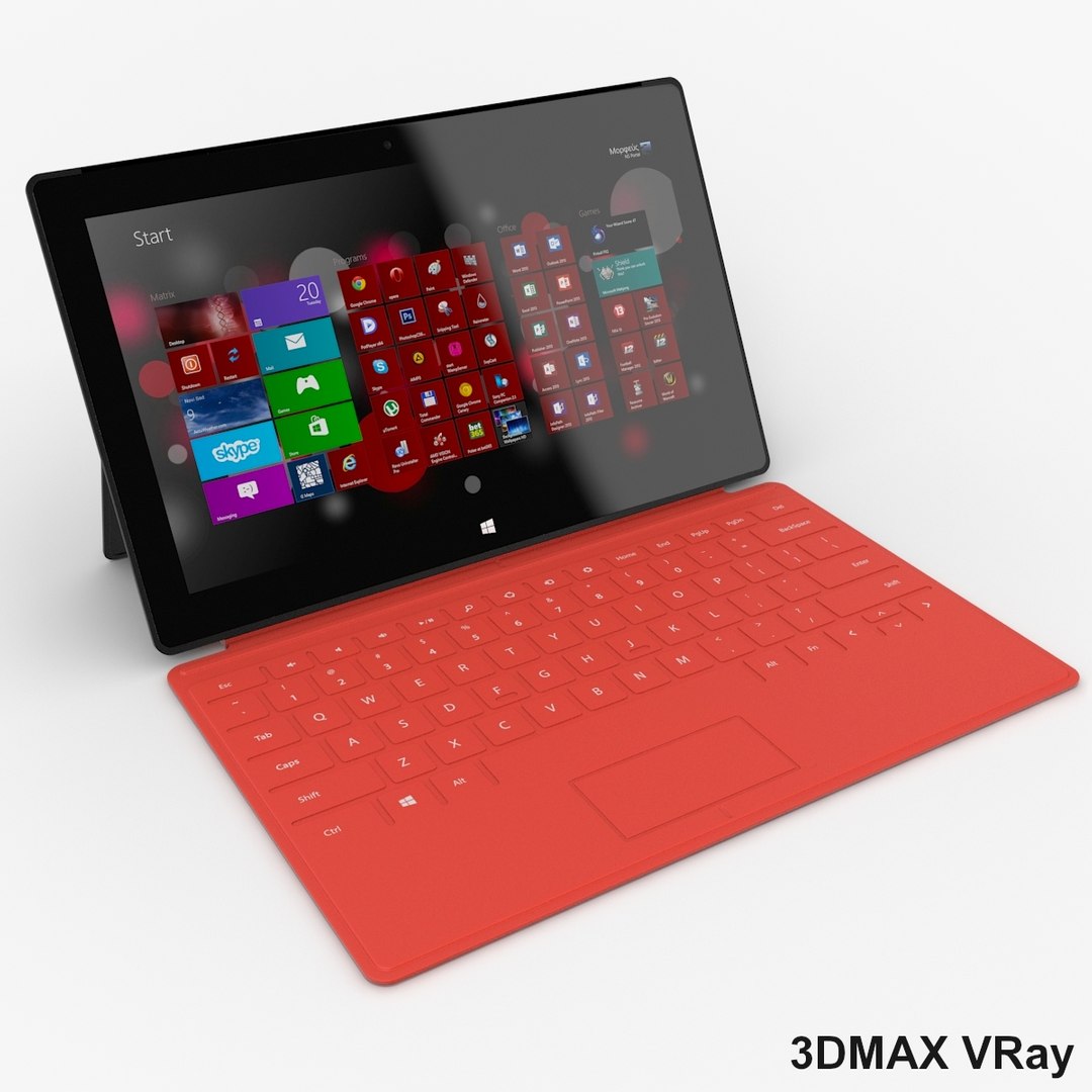 Microsoft Surface Pro 3d Obj